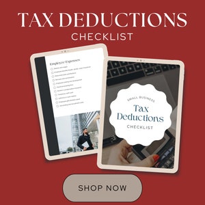 Ultimate Tax Deductions Checklist for Small Business: Tax Write-off ...