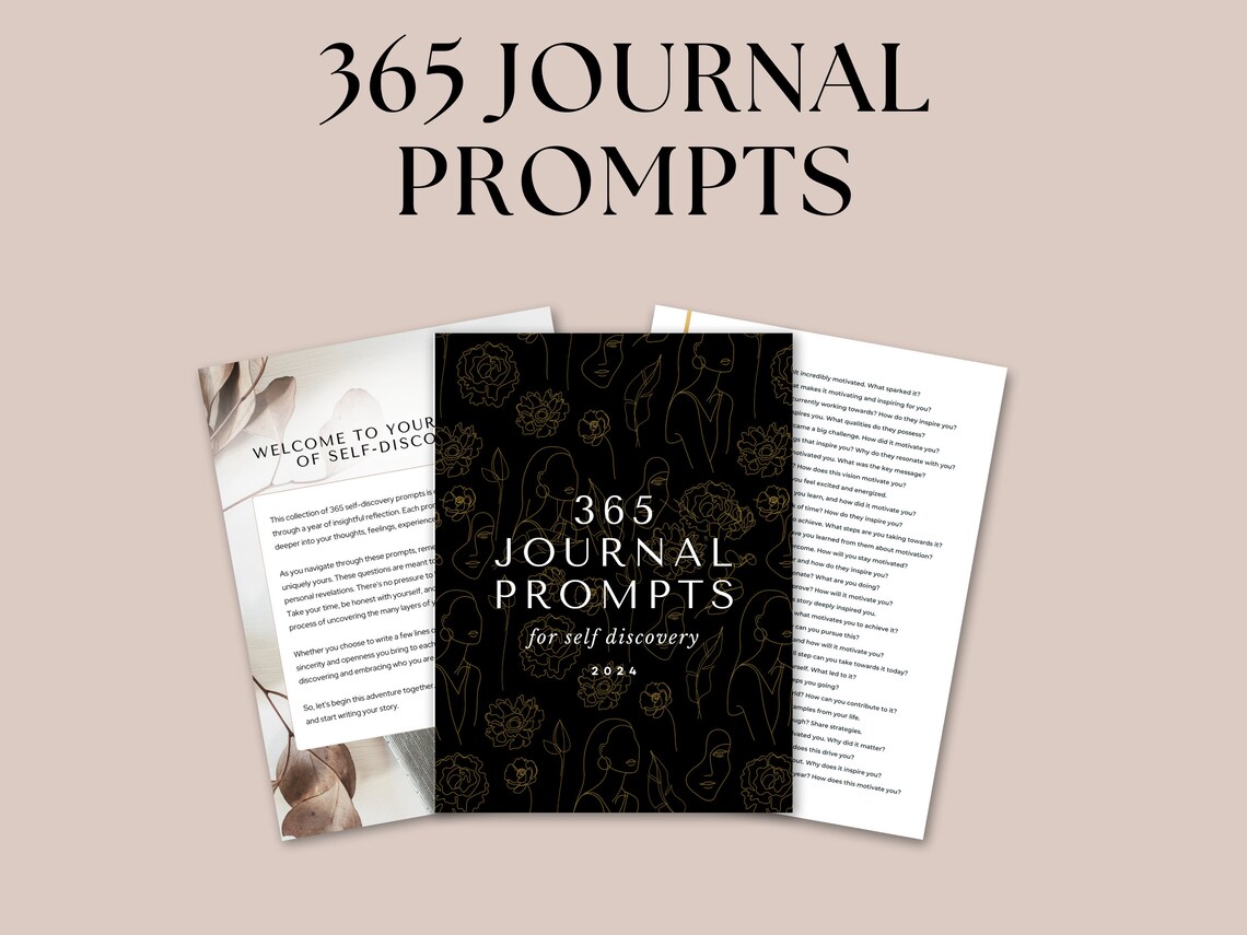 365 Journal Prompts for Self-care and Healing - Daily Digital Journal ...