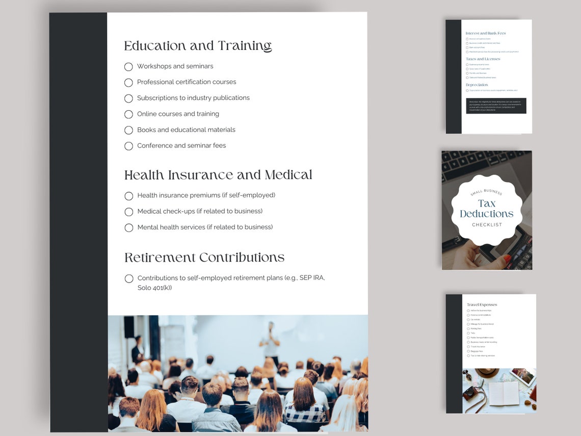 Ultimate Tax Deductions Checklist for Small Business: Tax Write-off ...