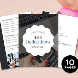Ultimate Tax Deductions Checklist for Small Business: Tax Write-off ...