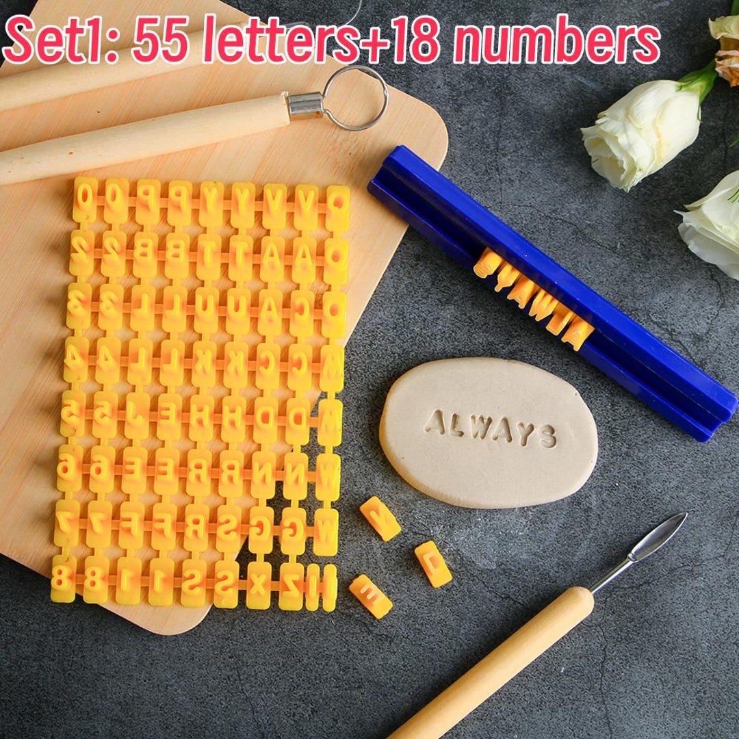 Pottery Stamp, Capital Letters, Symbol Stamp, Digital Stamp, Letter ...