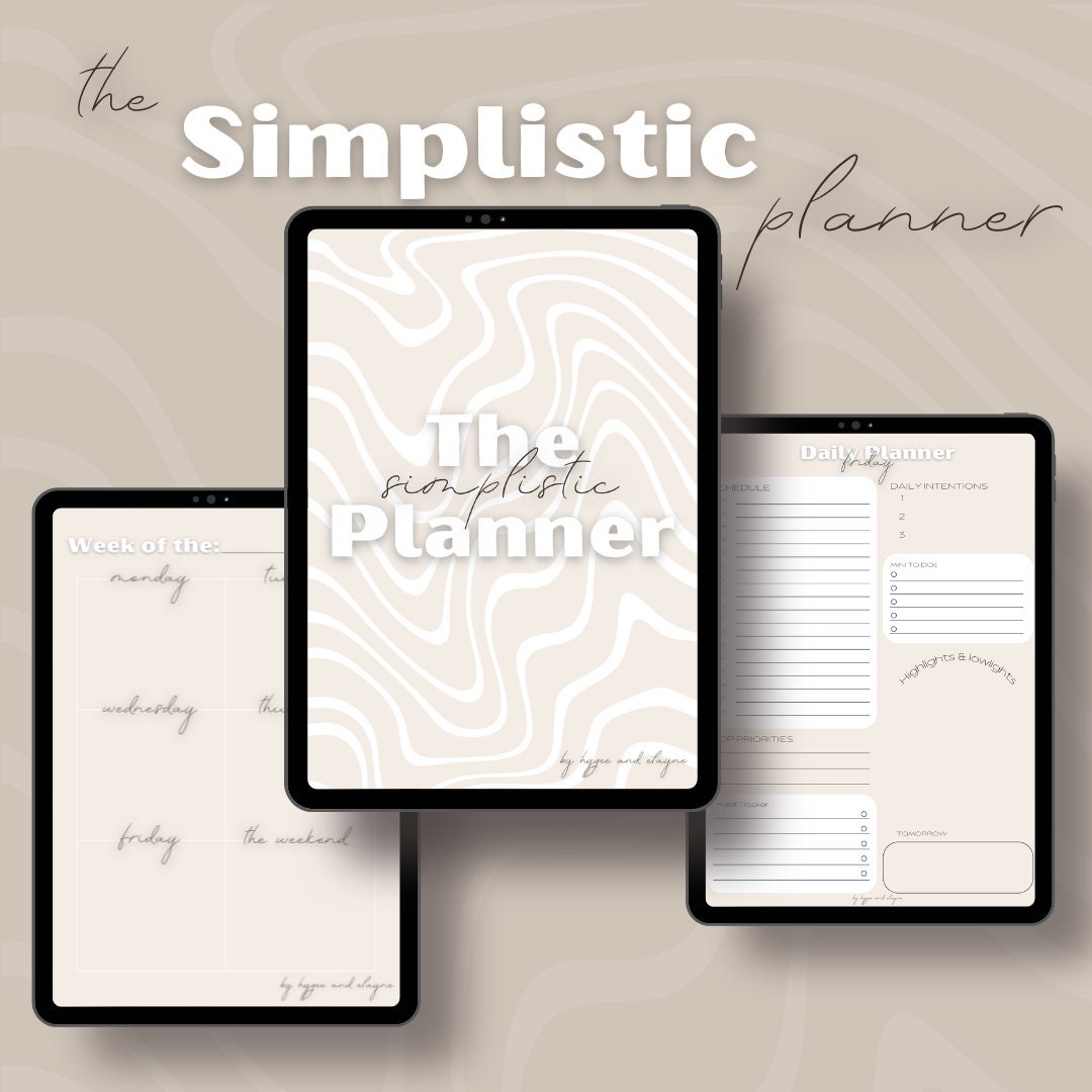 The Ultimate Simplistic Planner - Etsy