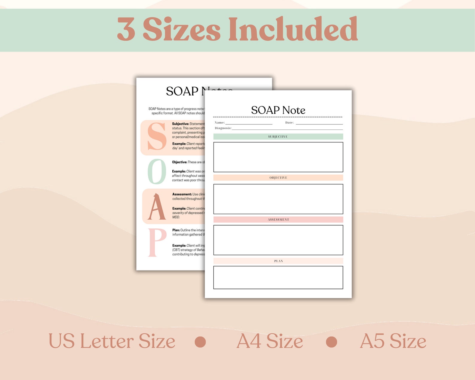 SOAP Note | Therapist Note Template | Therapy Note | Note Template for ...