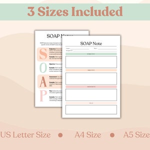 SOAP Note | Therapist Note Template | Therapy Note | Note Template for ...