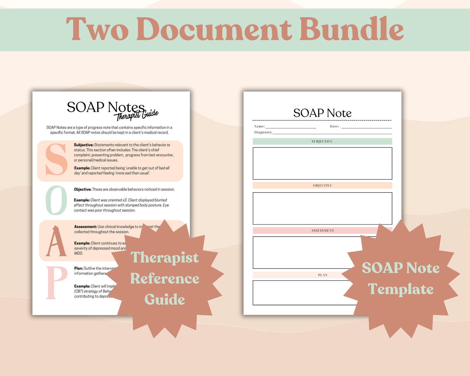 SOAP Note | Therapist Note Template | Therapy Note | Note Template for ...