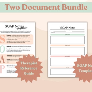 SOAP Note | Therapist Note Template | Therapy Note | Note Template for ...