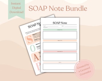 Downloadable SOAP Note Template - Etsy