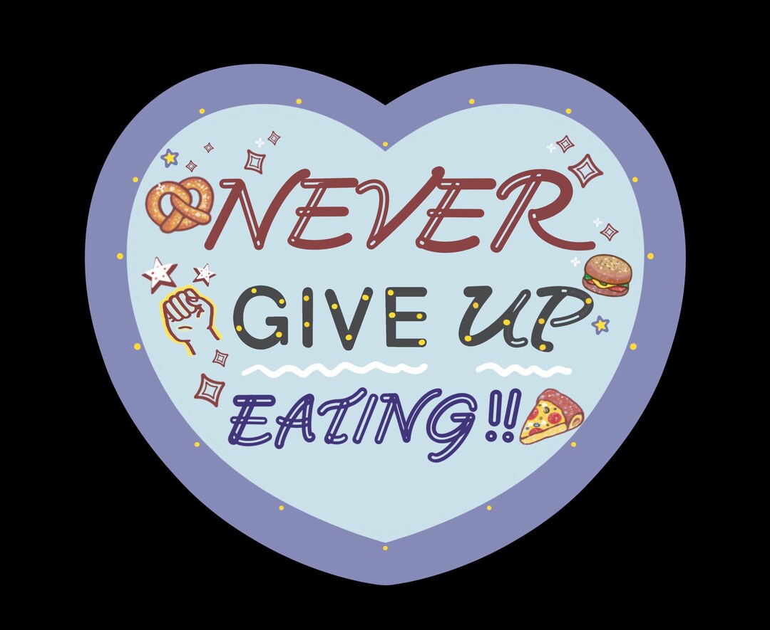 Never Give up Sticker | Motivational Stickers | Heart Stickers | Diecut ...