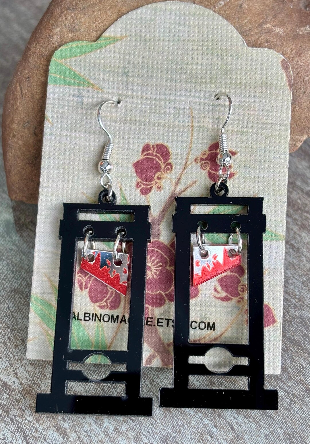 Guillotine Earrings: Dark Goth Alt Jewelry, Creepy Novelty Gift - Made ...