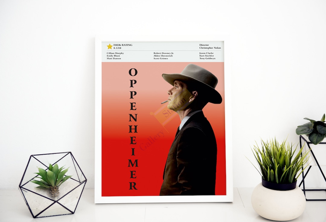 Oppenheimer Poster - High Quality Poster - Red Color Poster - Home ...