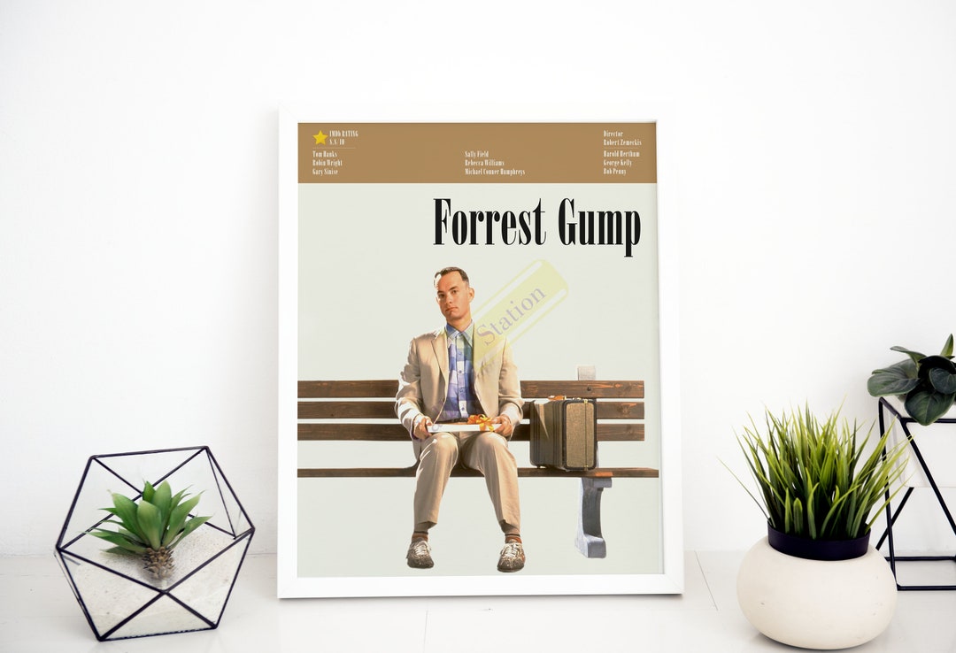 Forrest Gump Poster - High Quality Poster - White Color Poster - Home ...