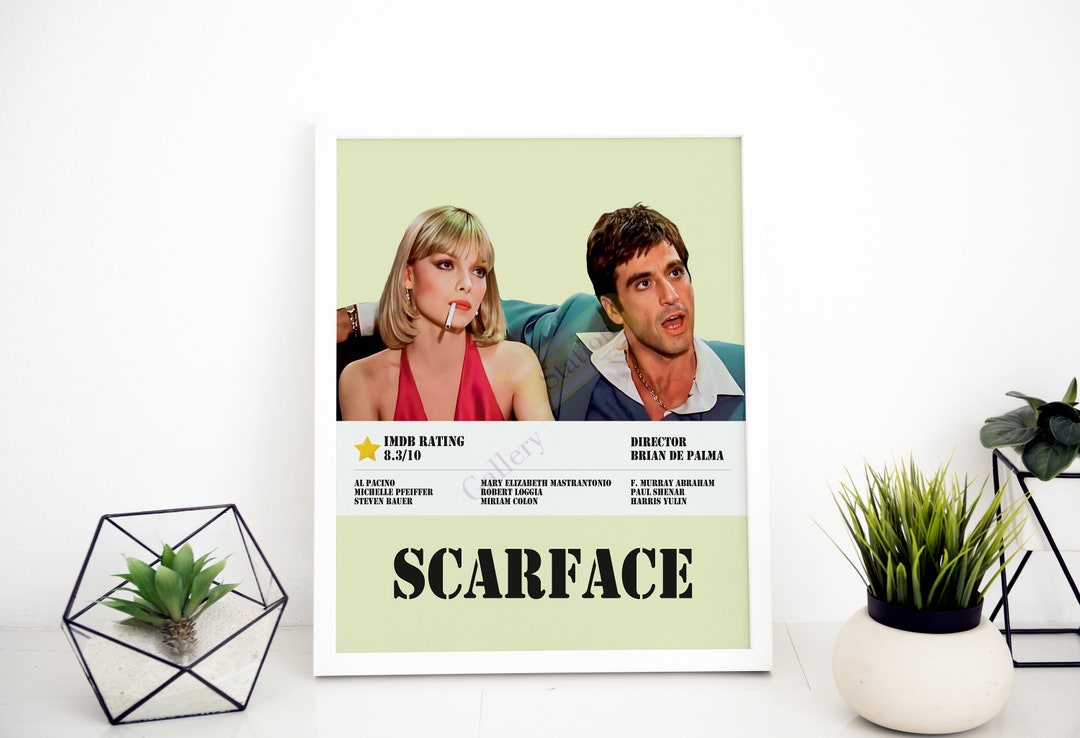 Scarface Poster - High Quality Poster - Yellow Color Poster - Home ...