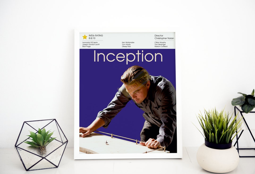 Inception Poster High Quality Poster Navy Blue Color Poster Home Decor ...