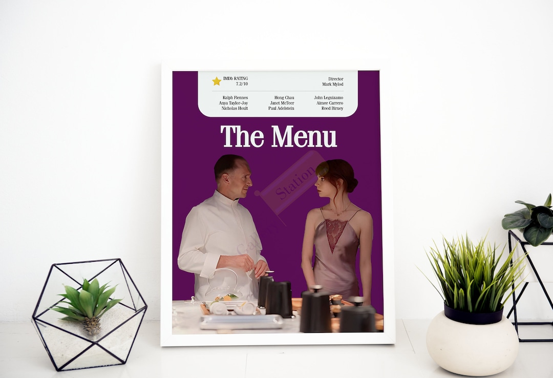 The Menu Poster - High Quality Poster - Purple Color Movie - Home Decor ...