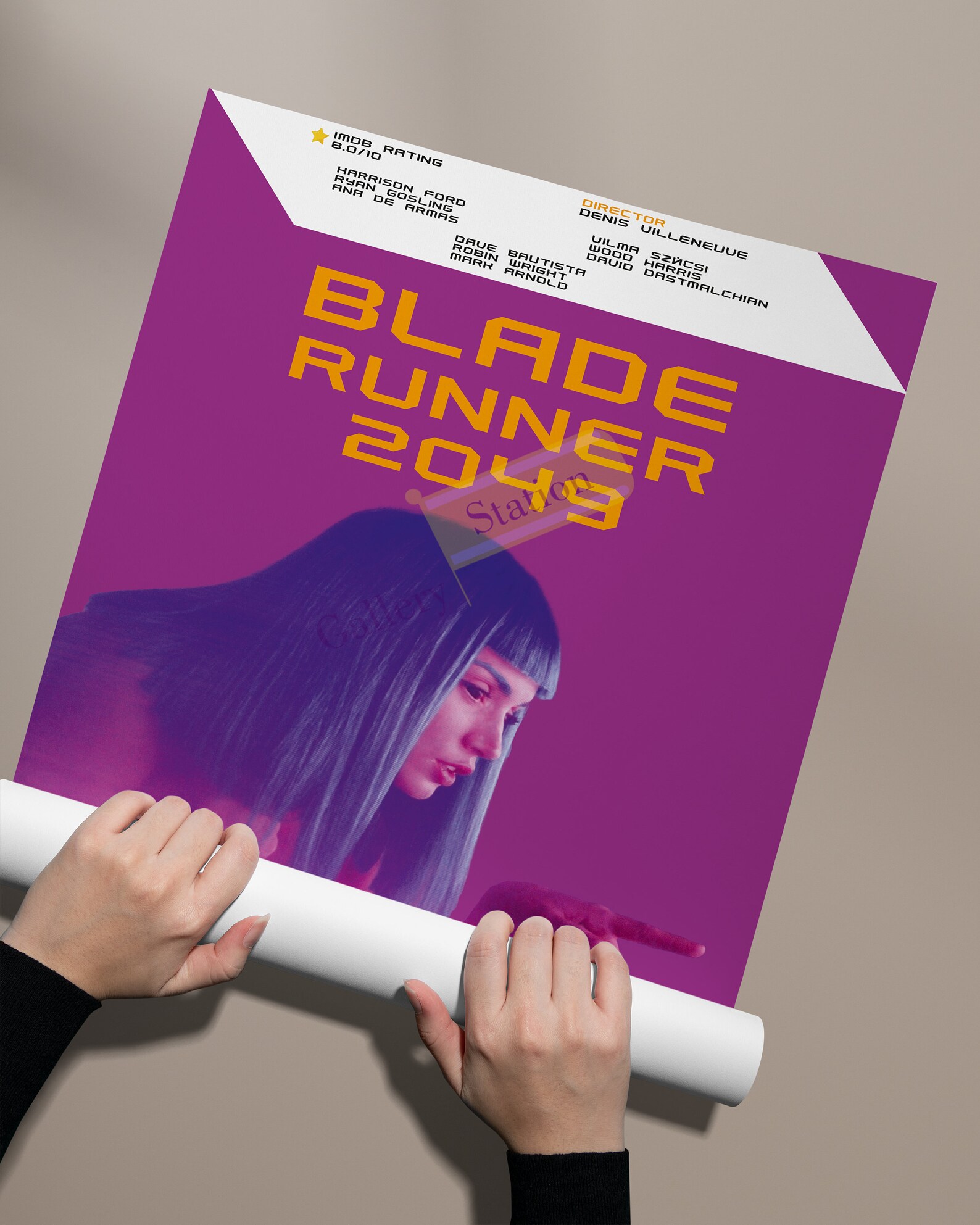 Blade Runner 2049 Poster - High Quality Poster - Purple Color Poster ...