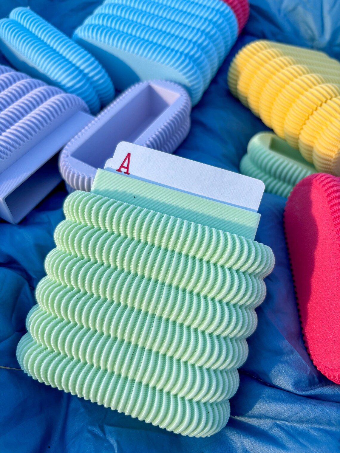 Wavy Playing Card Case - Etsy