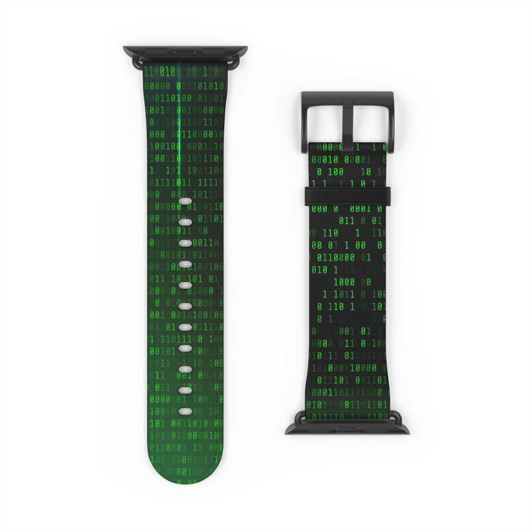 Green Matrix Apple Watch Band Walk in Power - Etsy