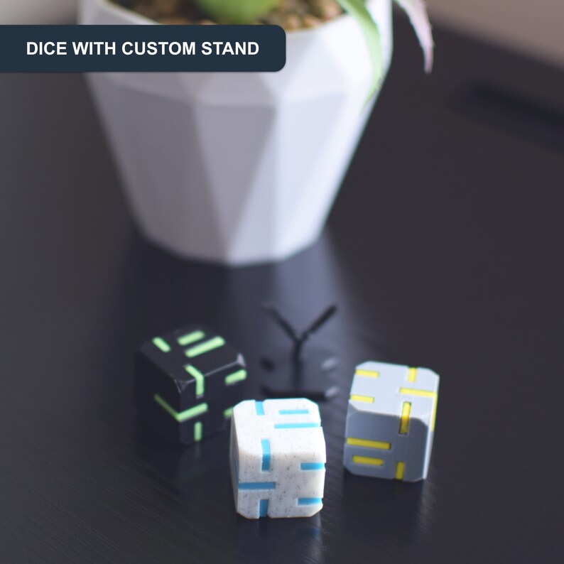 Cyber Dice Digital 3D Model STL File for 3D Printing - Etsy