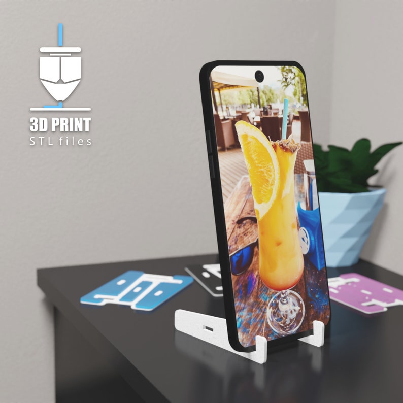 Smartphone and Tablet Stand Digital 3D Model STL File for 3D Printing ...