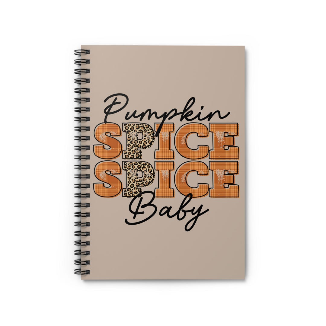 Pumpkin Spice Spice Baby Spiral Notebook Ruled Line - Etsy