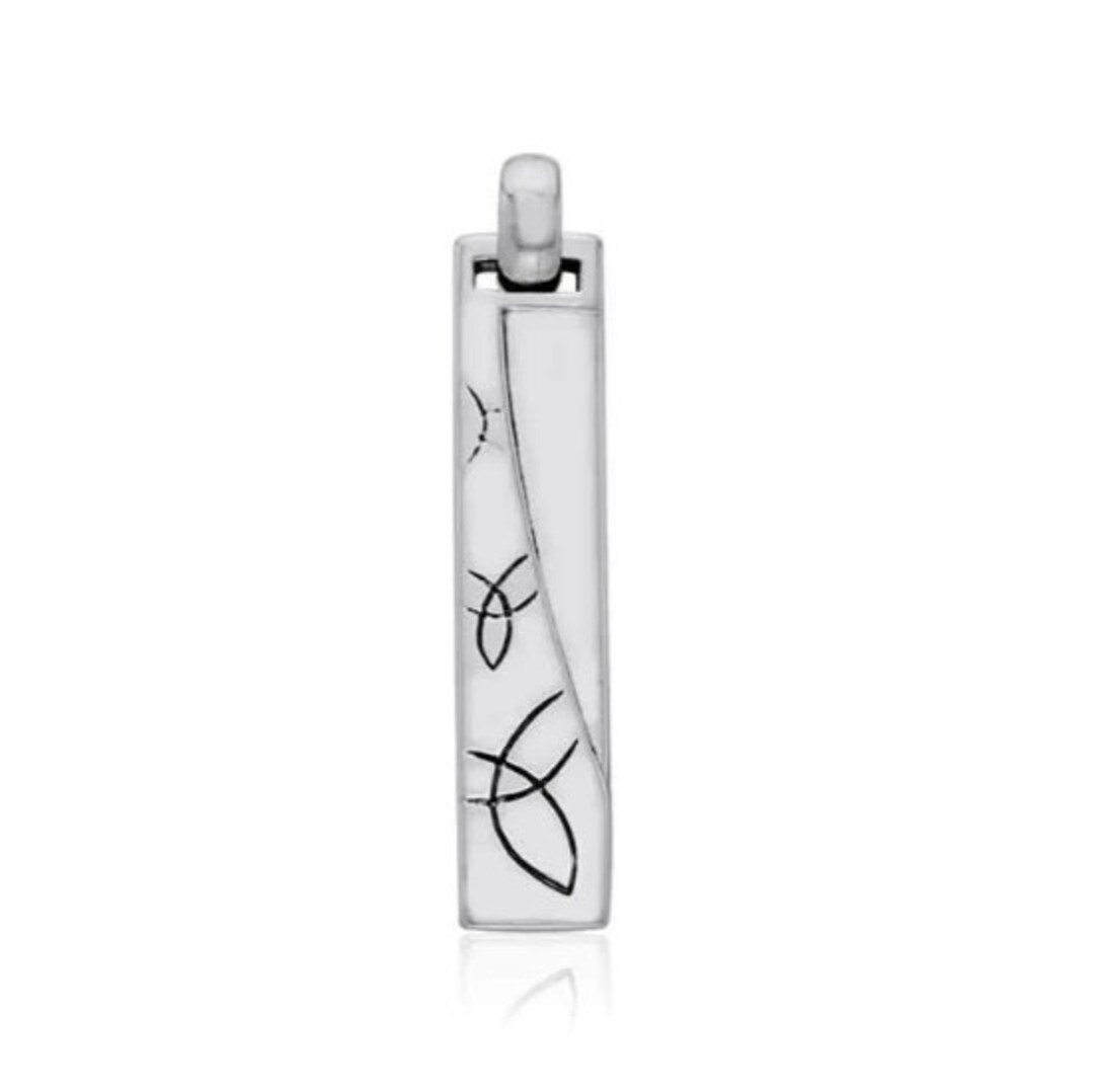 Gaelsong Irish Jewelry the Celtic Trinity Knot Rectangle Silver Pendant ...
