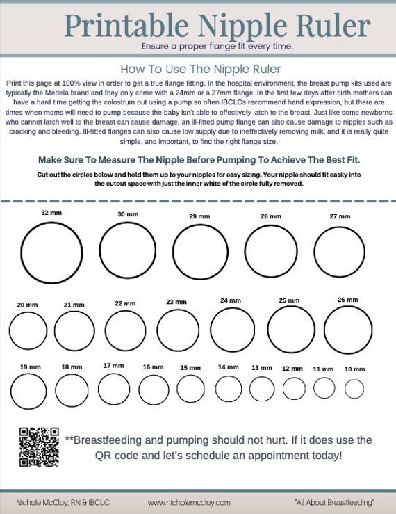Printable Flange Size Measuring Tool