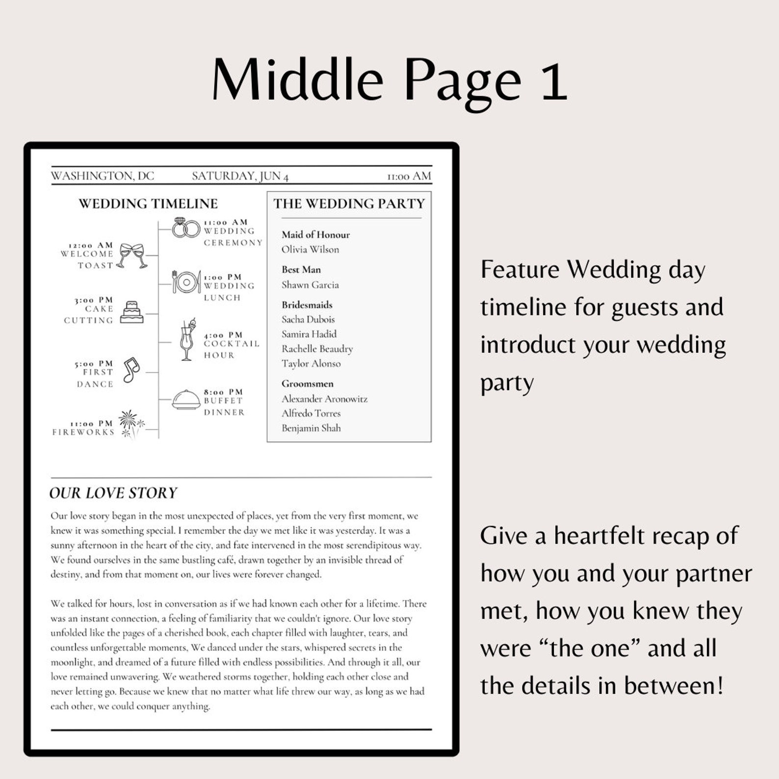 Wedding Newspaper, Wedding Pamphlet, Wedding Program, I Spy Wedding ...