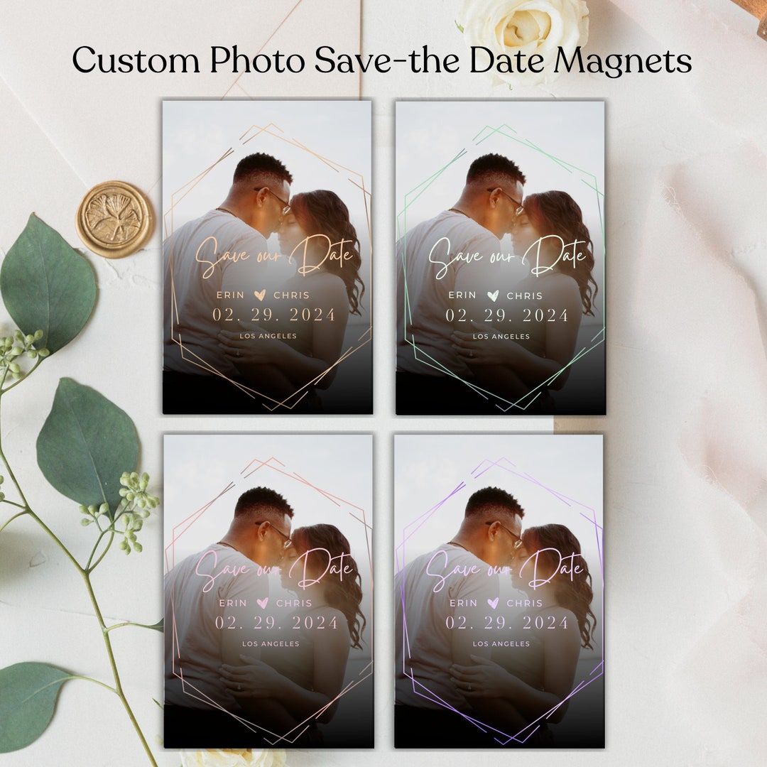 Save the Date Magnet, Save the Date Magnets, Photo Magnet, Custom ...