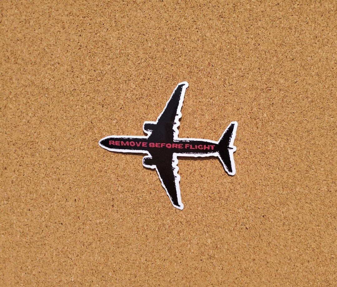 Aviation 'remove Before Flight' Airplane Sticker - Etsy