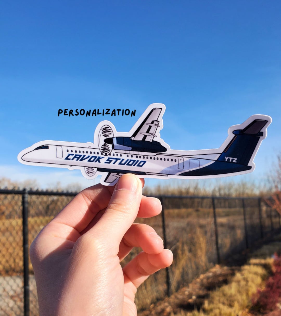 Personalizable Q400 Airplane Stickers - Vinyl Sticker, Canadian Airline ...
