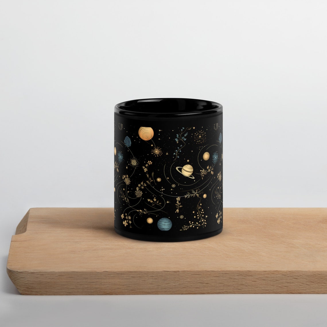 Galaxy Mug Celestial Mug Black Space Mug Starry Night - Etsy