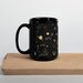 Galaxy Mug Celestial Mug Black Space Mug Starry Night - Etsy