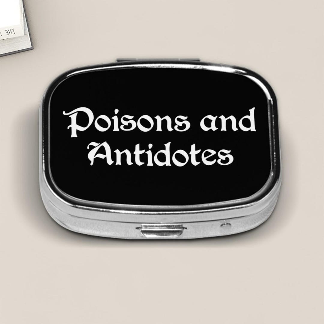 Poison and Antidotes Pill Box A Great Gift Idea for Grandparents Family ...