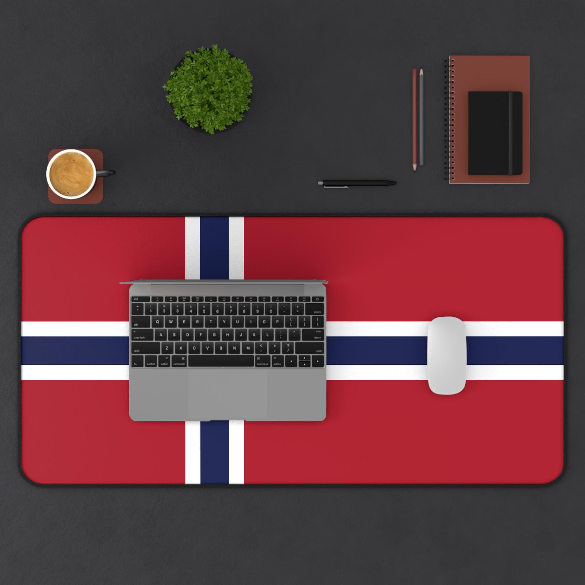 Norwegian Flag Desk Mat: Scandinavian Office Decor - Etsy