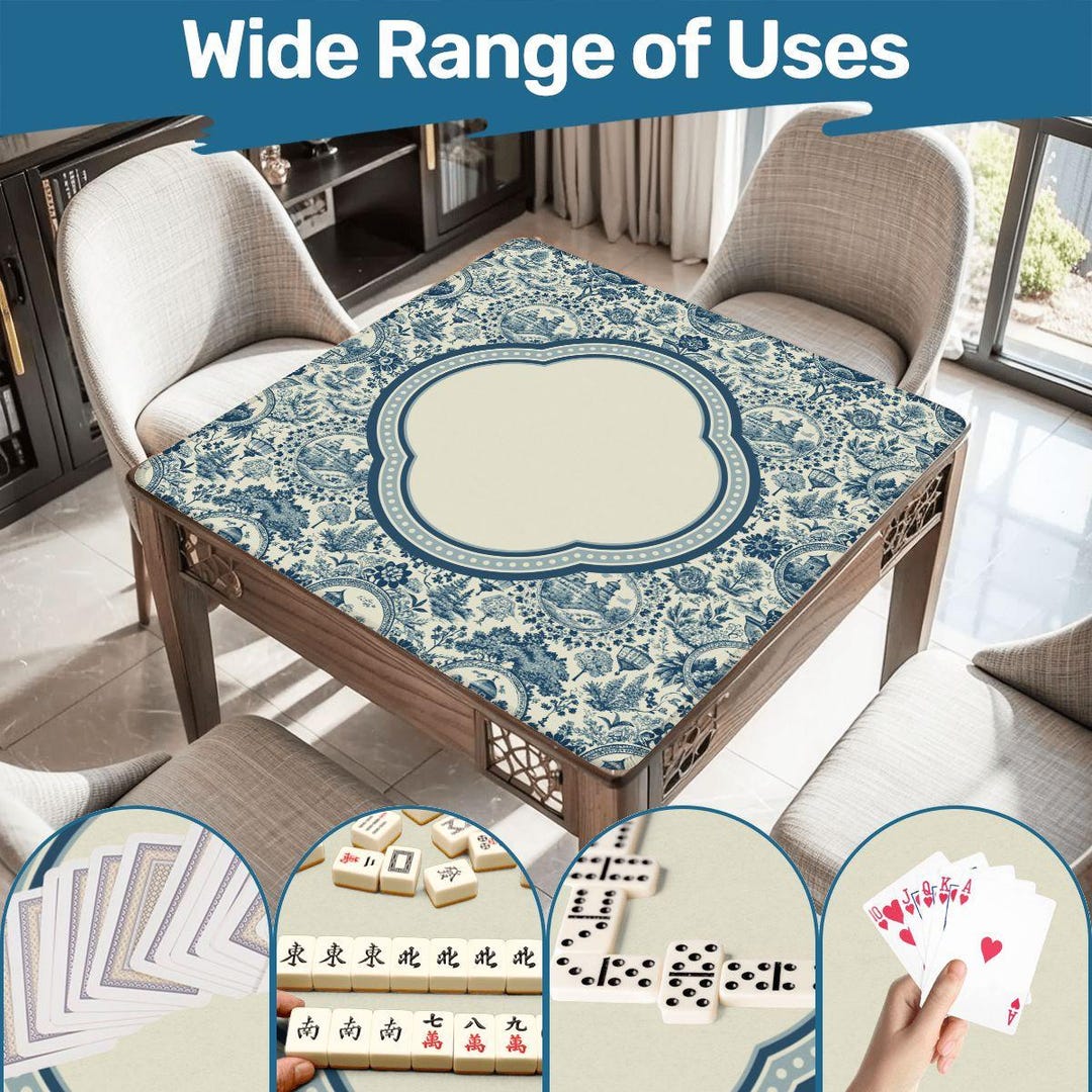Watercolor Mahjong Mat 31,5", Non-slip Smooth Surface, Table Cover - Etsy