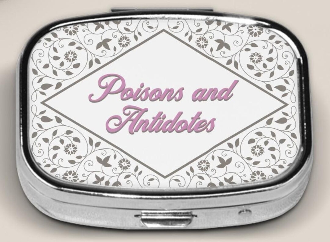 Poison and Antidotes Pill Box A Great Gift Idea for Grandparents Family ...