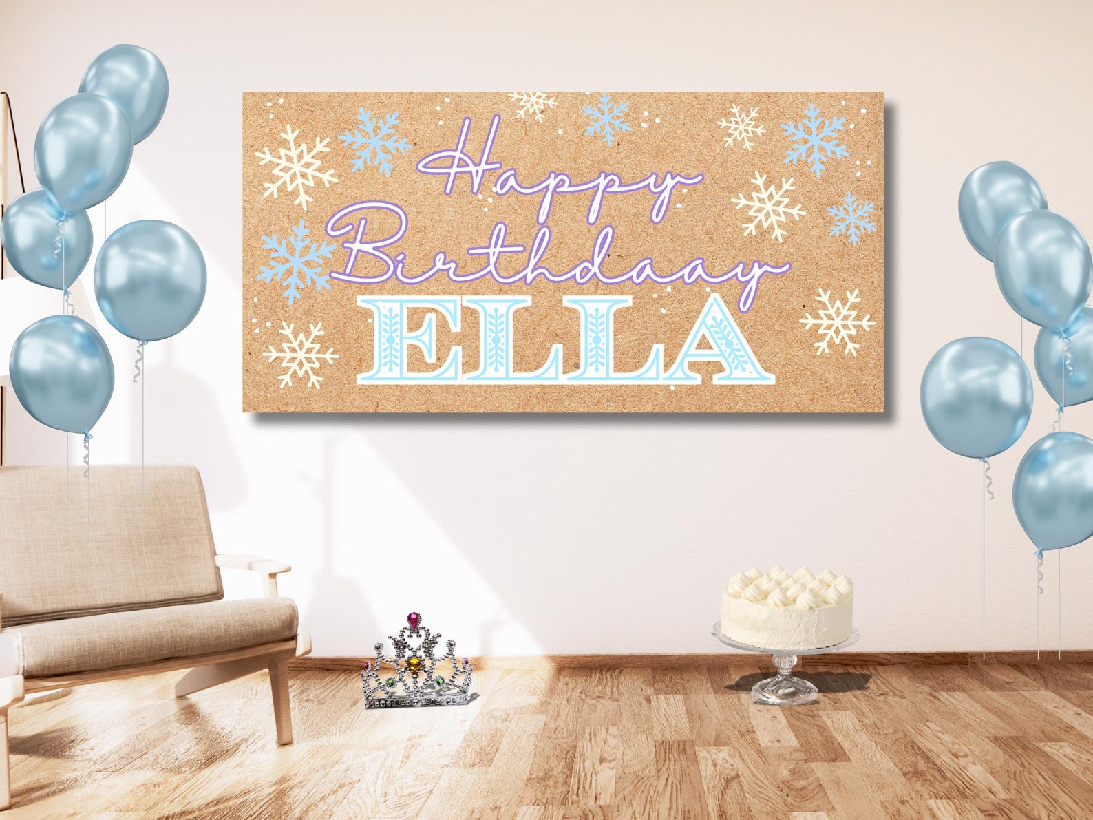 Custom Hand Painted Banner | Birthday Party Banner | Engagement Party ...
