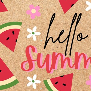 Hand-painted Watermelon Summer Banner: Picnic Party Decor - Etsy