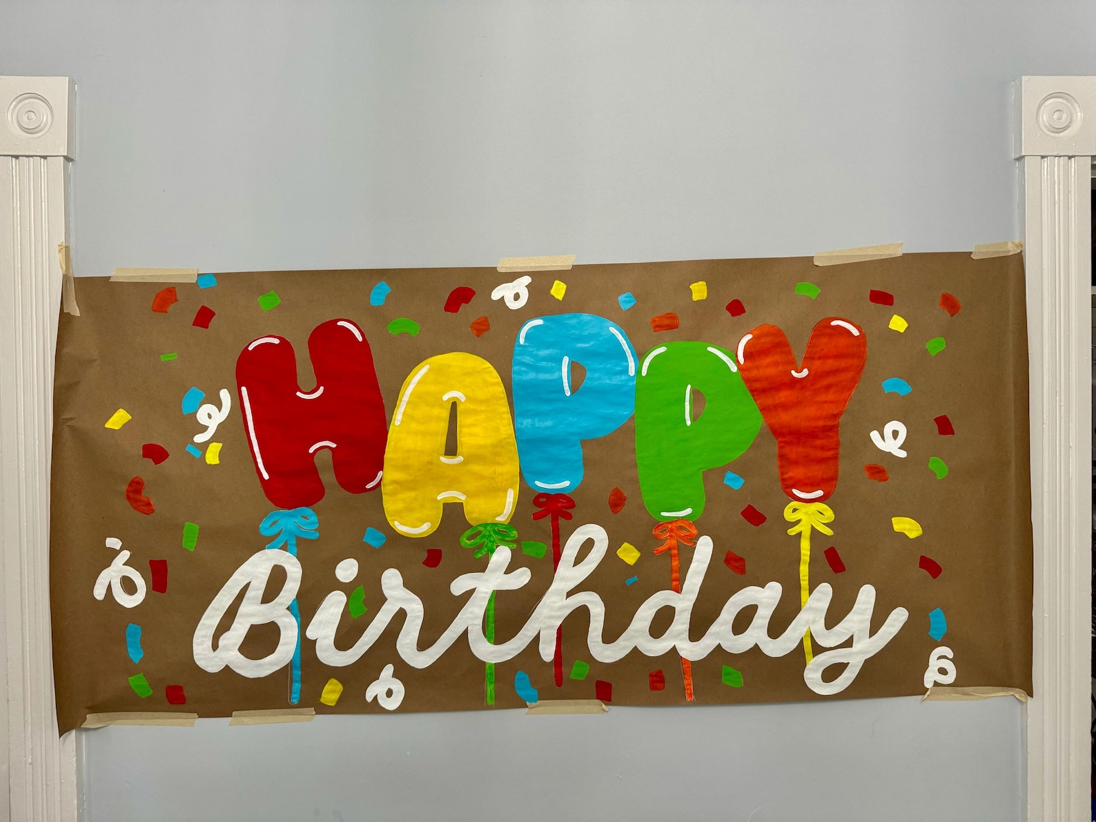 Happy Birthday Banner | Kraft Paper Banner | Custom Made | Birthday ...