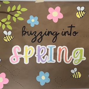 Buzzing Into Spring | Earth Day | Spring Classroom Decorations | Spring ...