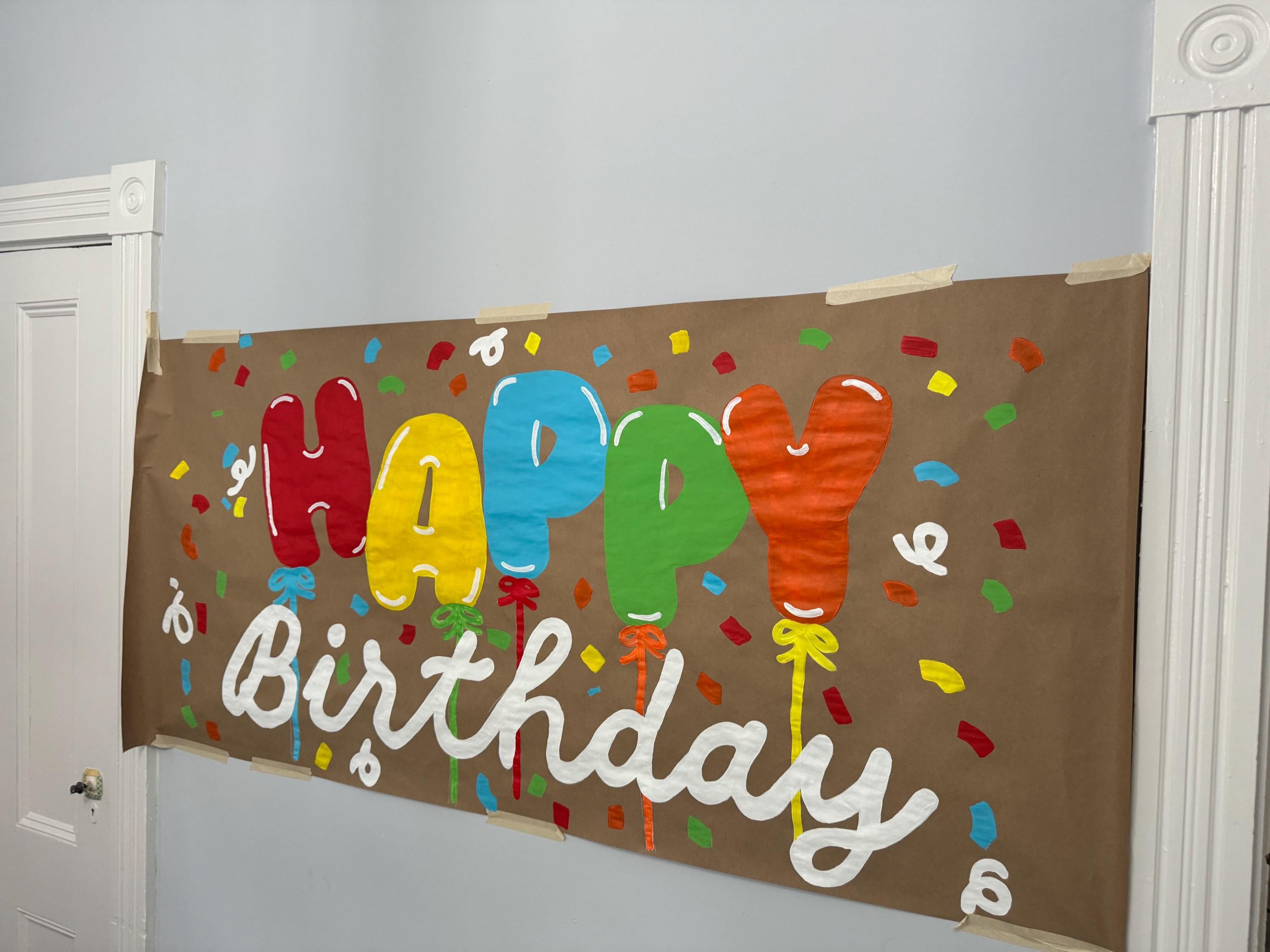 Happy Birthday Banner | Kraft Paper Banner | Custom Made | Birthday ...