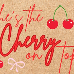 She’s the Cherry on Top Banner | Painted Paper Banner | Custom Made ...