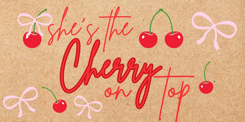 She’s the Cherry on Top Banner | Painted Paper Banner | Custom Made ...