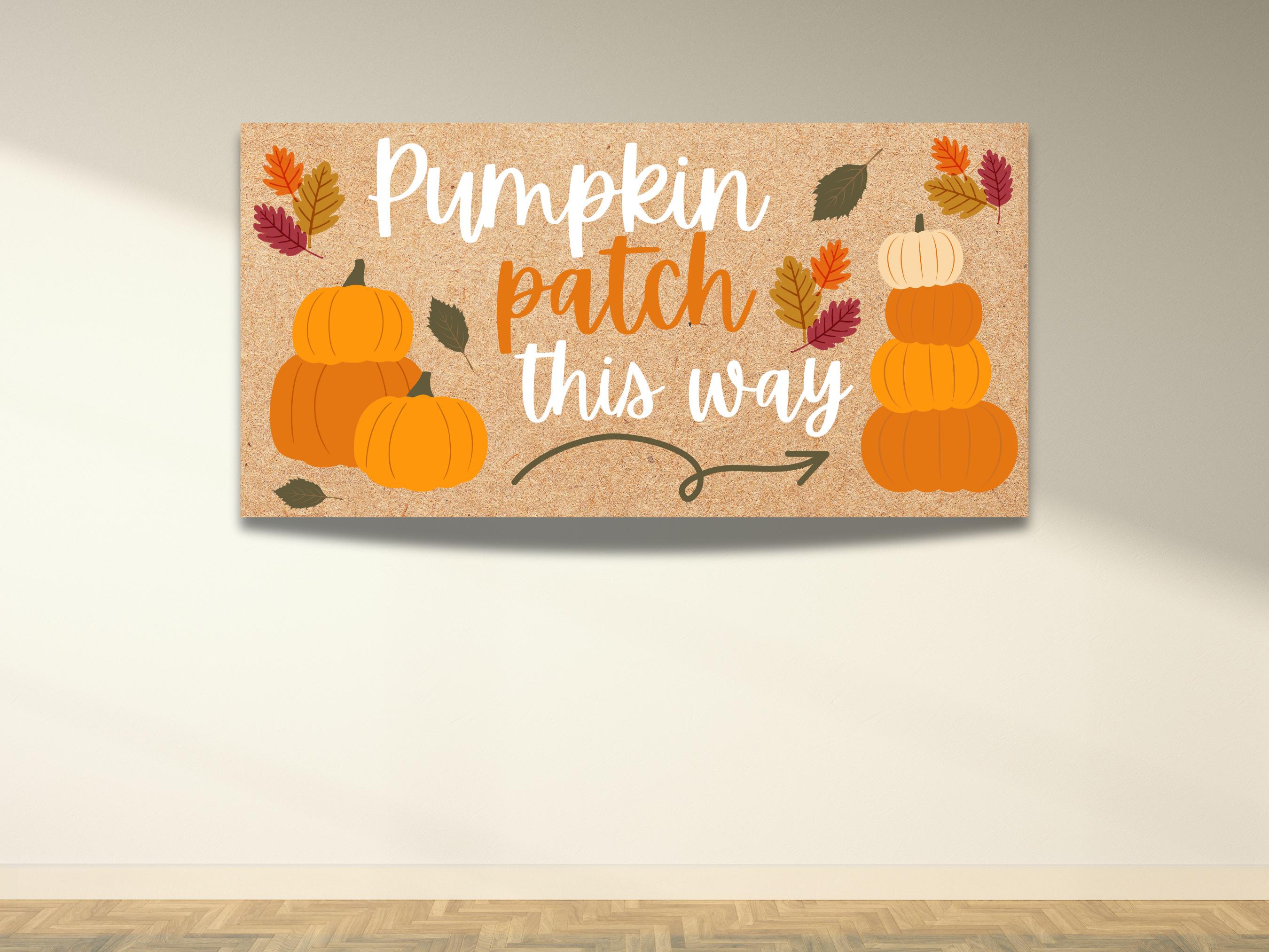 Pumpkin Patch Banner | Fall Festivities Sign | Fall Decorations | Fall ...