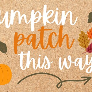 Pumpkin Patch Banner | Fall Festivities Sign | Fall Decorations | Fall ...