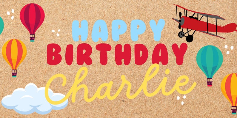 Custom Hand-painted Kraft Paper Banner: Party Decorations - Etsy
