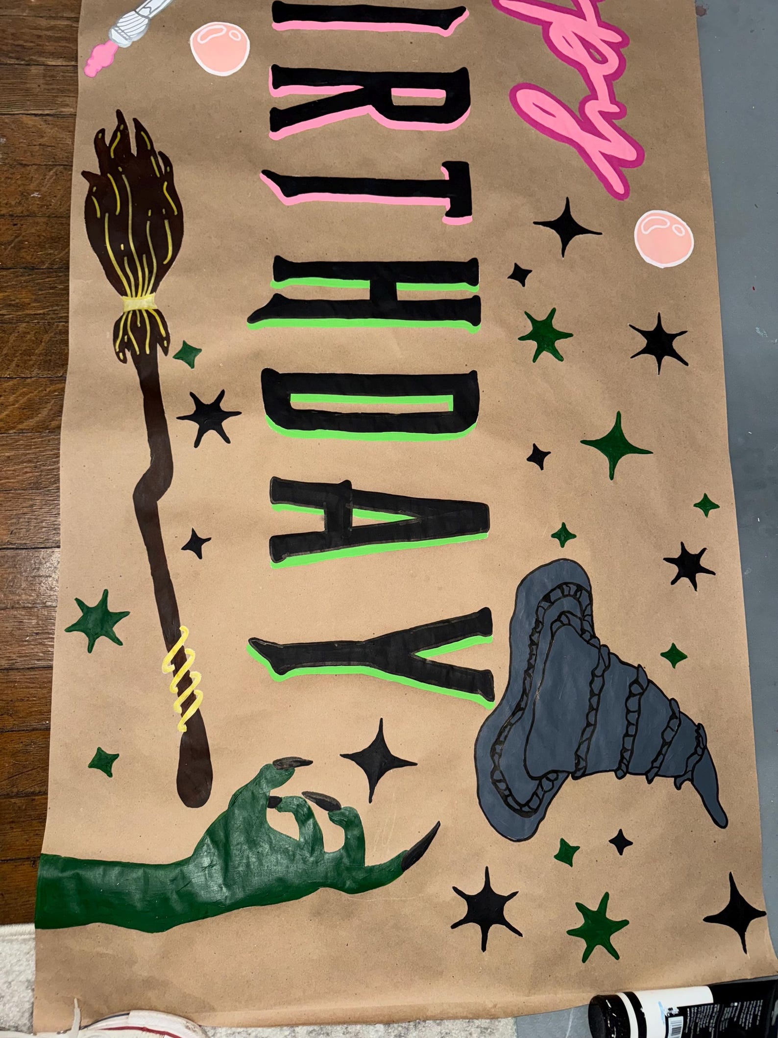 Hand-painted Wicked Birthday Banner: Wizard of Oz Party Decor - Etsy