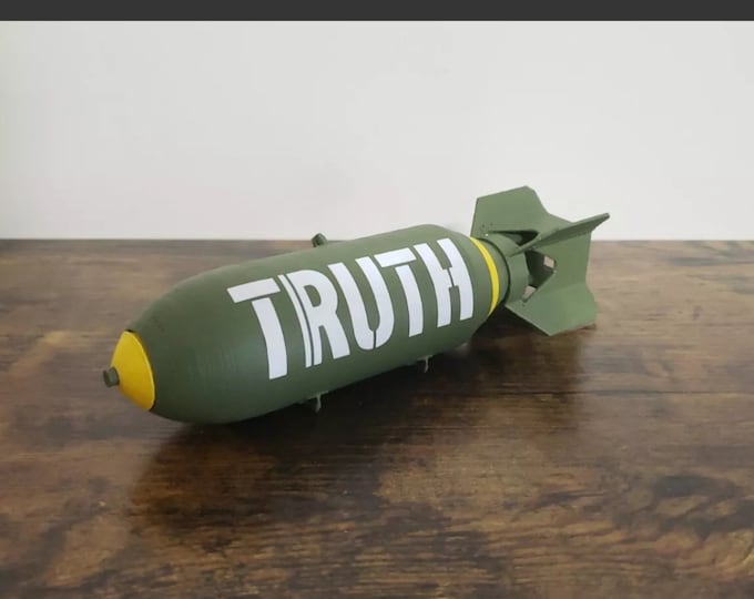 Truth Bomb Collectible 3D Print Desktop Prop Paper Weight Christmas ...
