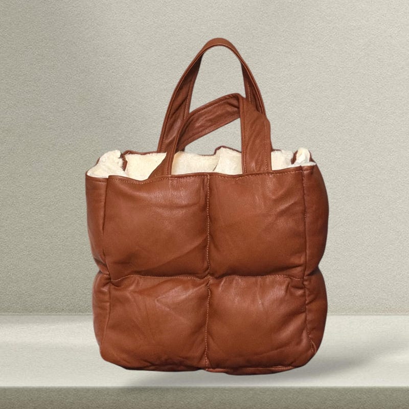 Neutral Puffer Bag - Etsy