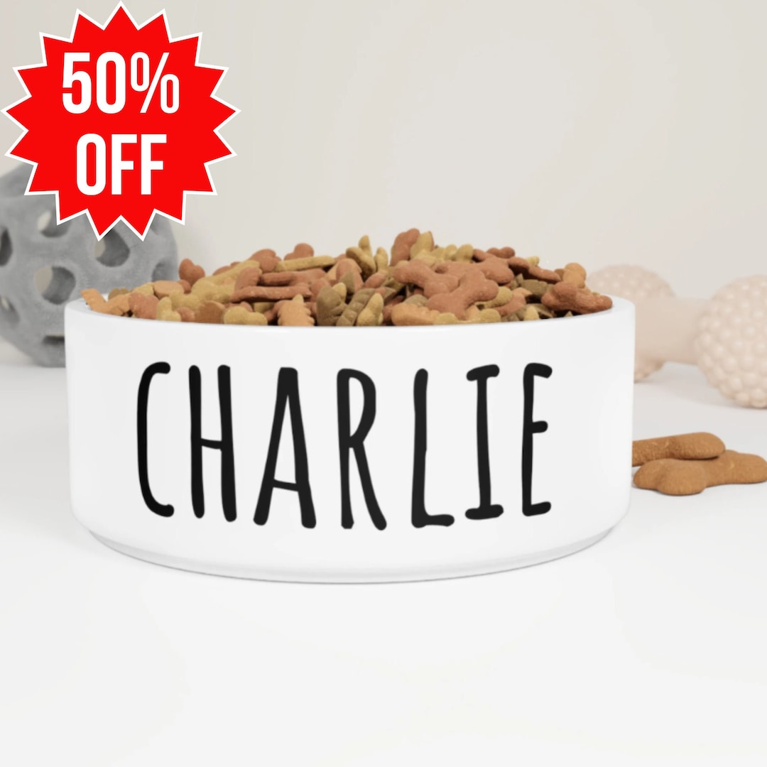 Personalized Dog Bowl Cat Pet Bowl With Name Gift for Pet Food Bowl ...